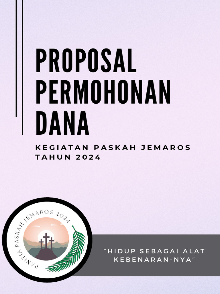 Proposal Kegiatan Paskah Jemaros 2024 | PDF | Agama & Spiritualitas