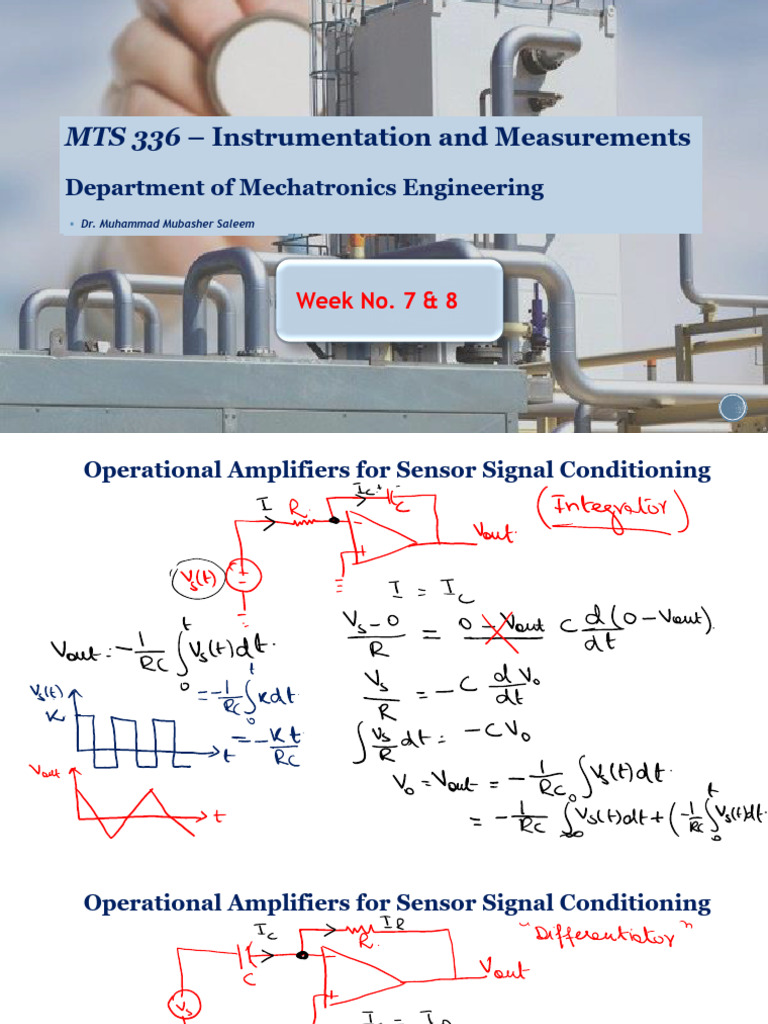 Instrumentation Lecture 7 +8 | PDF | Digital To Analog Converter ...