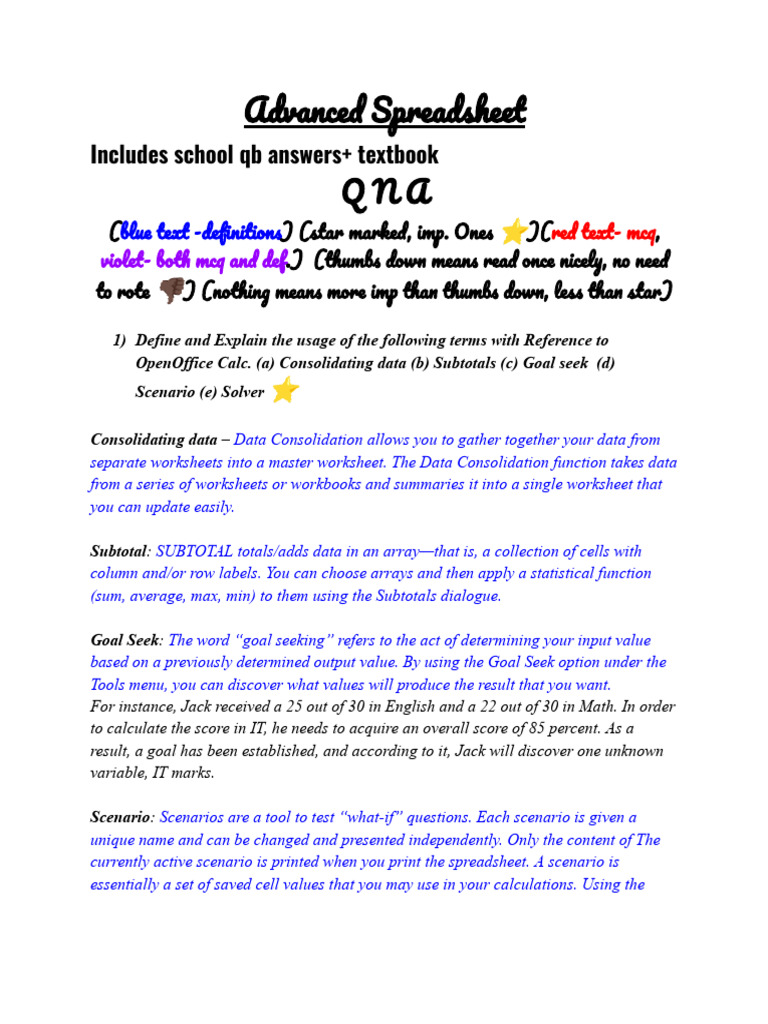 Advanced Spreadsheet Pdf Hyperlink Spreadsheet