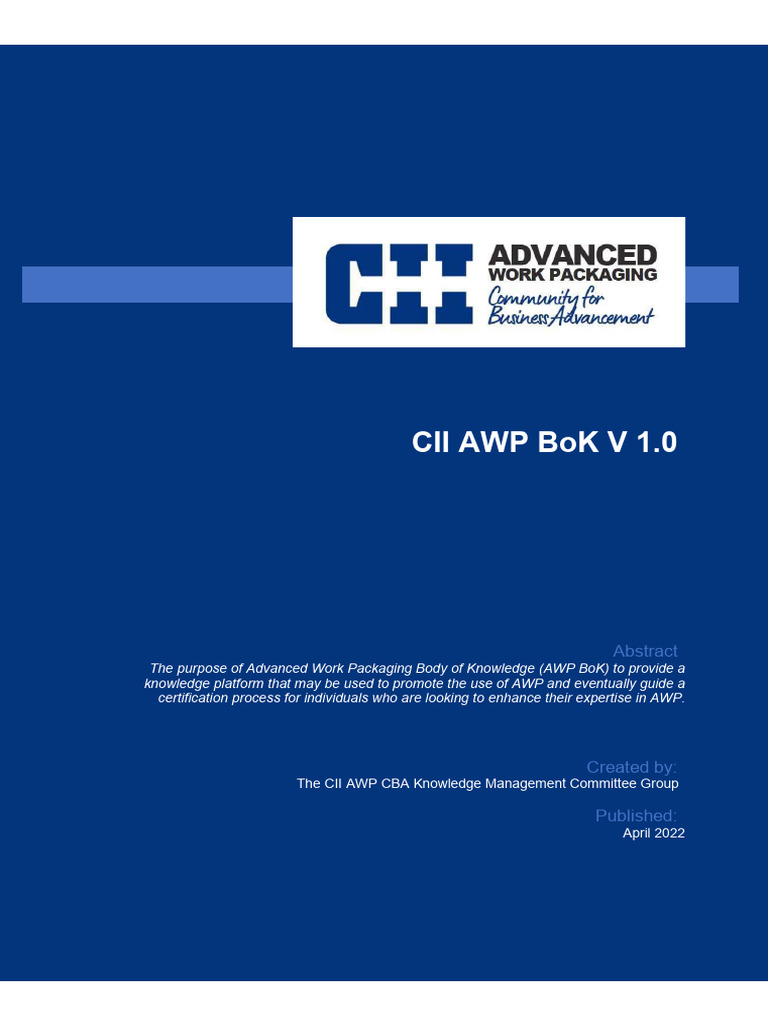 CII AWP Book of Knowledge | Download Free PDF | Business