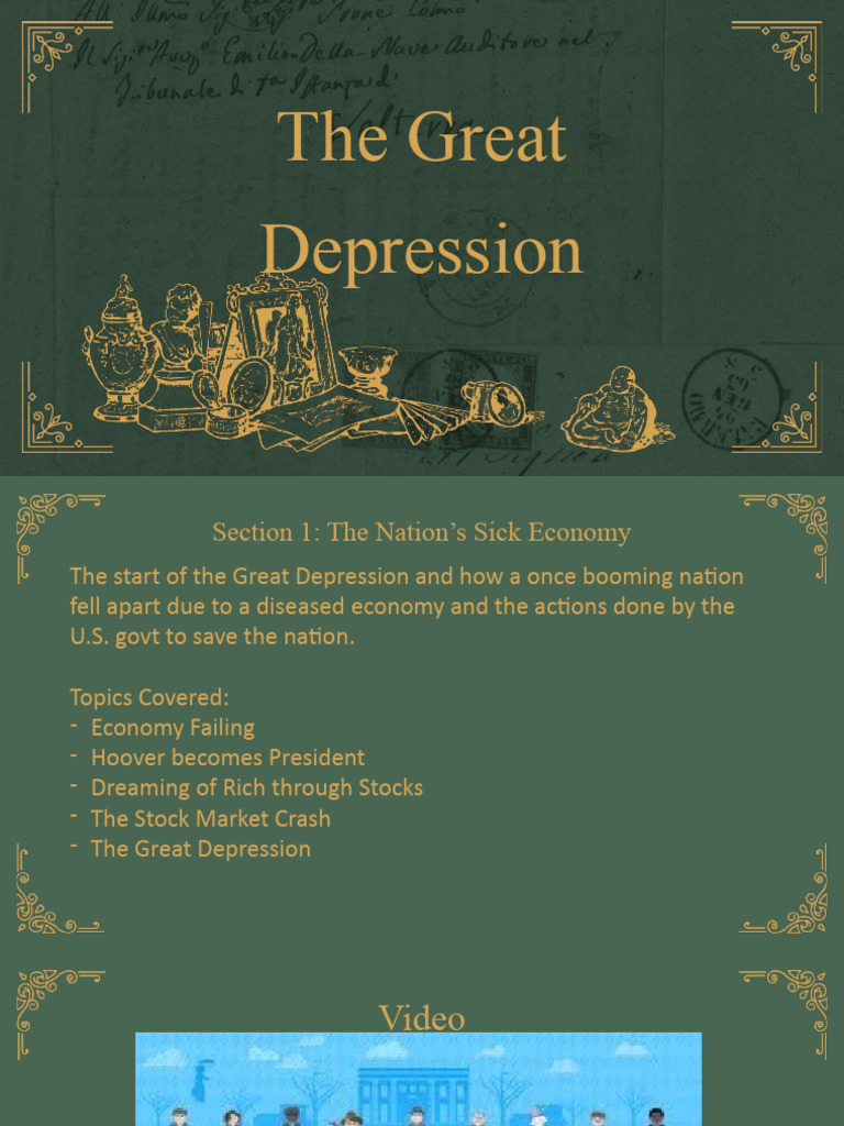 The Great Depression | PDF | Great Depression | Herbert Hoover