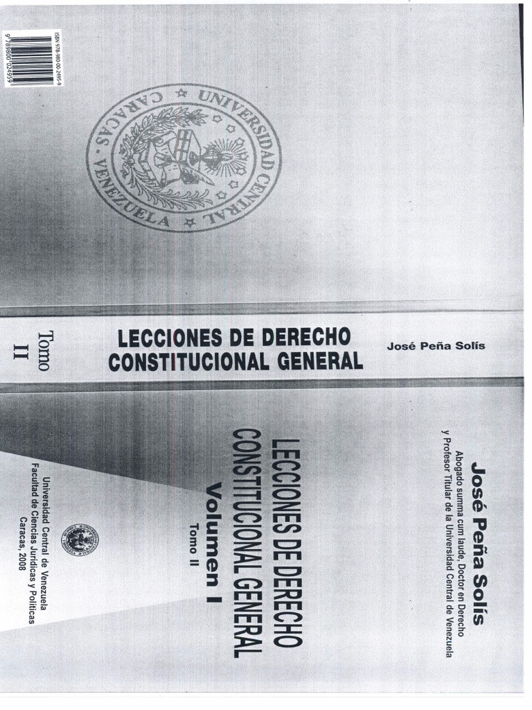 Lecciones de Derecho Constitucional General | PDF