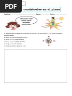 Ejercicios de Pares Ordenados en 4° Básico | PDF