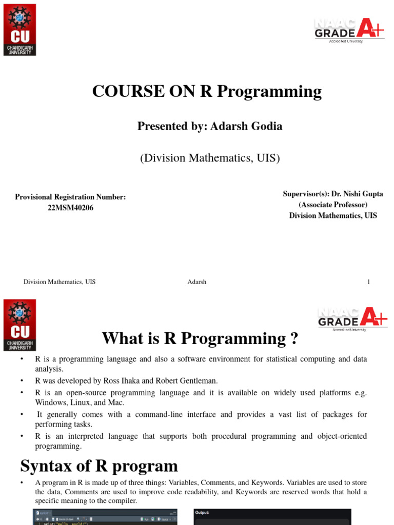 22MSM40206 Adarsh Godia | PDF | Control Flow | Scope (Computer Science)