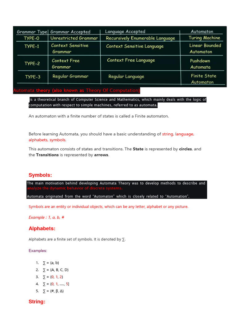 Unit 1 | PDF | Syntax (Logic) | Metalogic