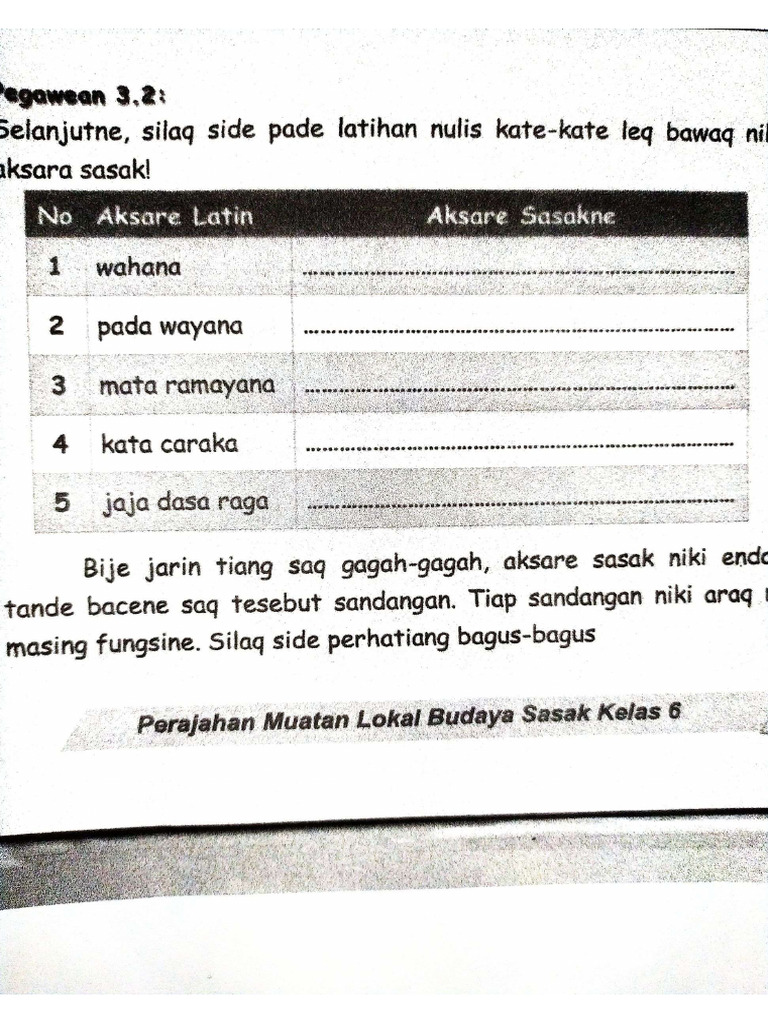 Materi Aksara Sasak Lombok | PDF