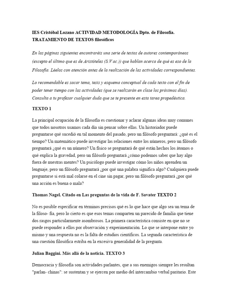 Filo C | PDF | Conocimiento | Science