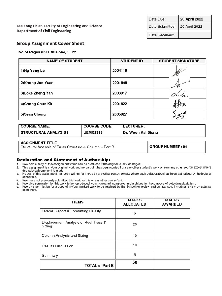 Ass Task B Cover Page | PDF | Technology & Engineering