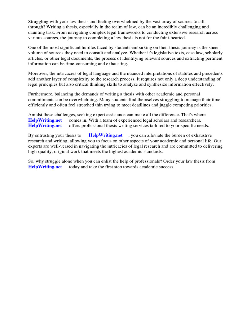 Sources Thesis Law | PDF | Essays | Thesis