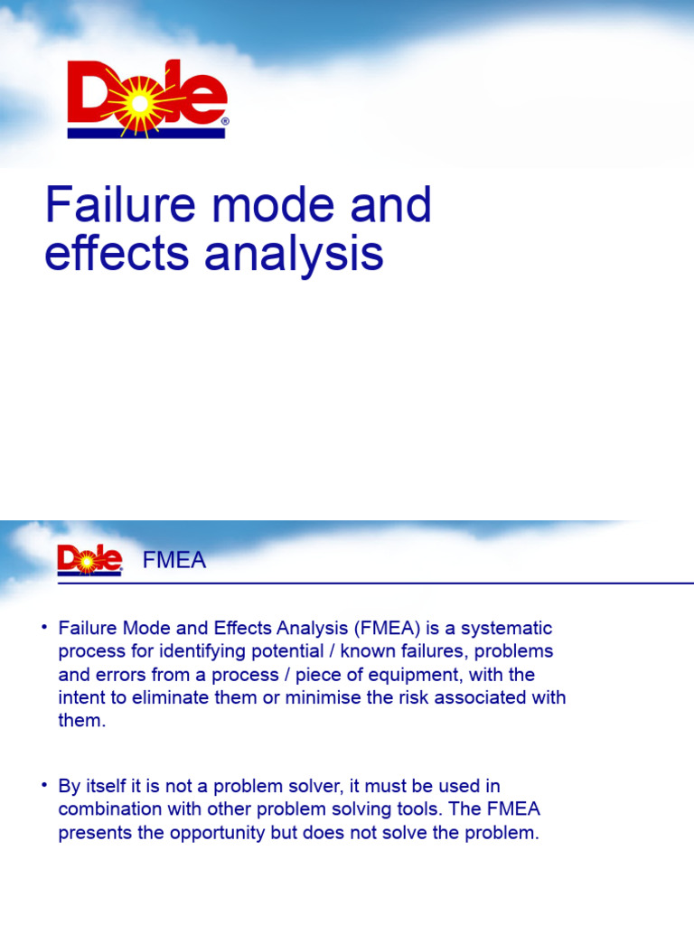 FMEA Training | PDF | Reliability Engineering | Systems Engineering