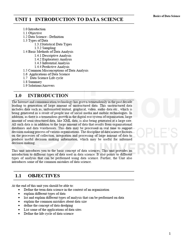 Block 1 | PDF | Data Analysis | Level Of Measurement