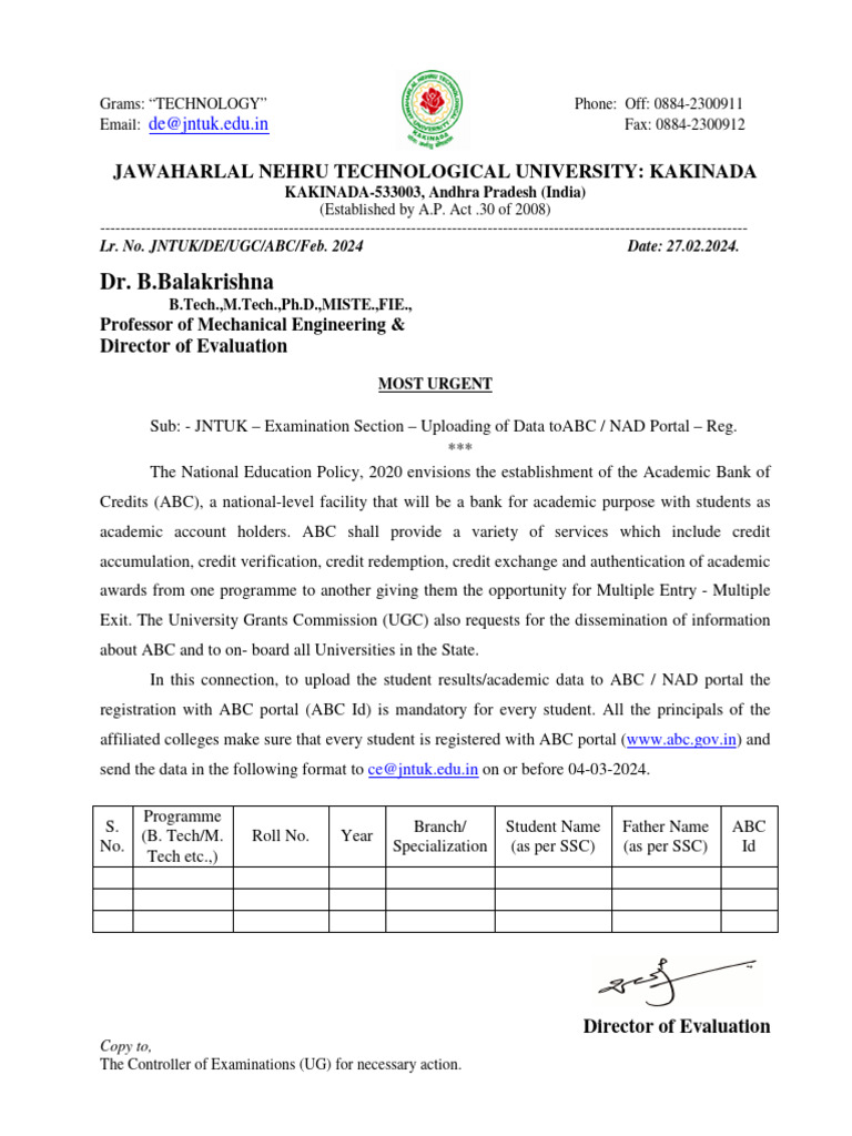 ABC - Circular 27-02-2024 | PDF