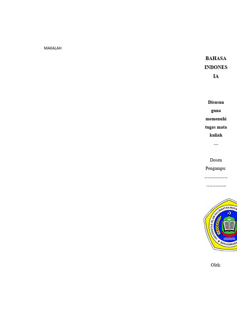 Pentingnya Bahasa Indonesia sebagai Identitas Nasional | PDF | Seni ...