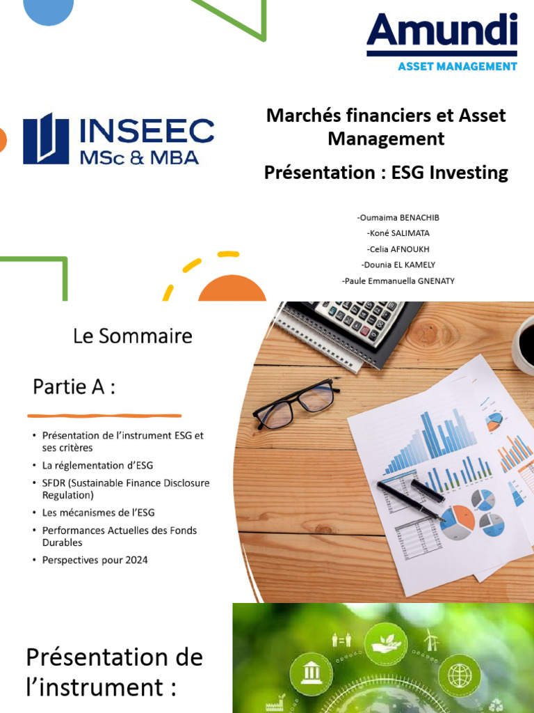 Asset Management - Esg Investing Amundi | PDF | Développement durable ...