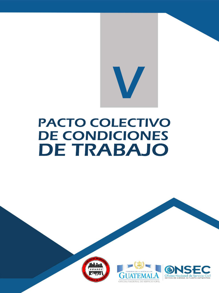 Pacto Colectivo de Condiciones de Trabajo ONSEC | PDF | Derecho laboral ...