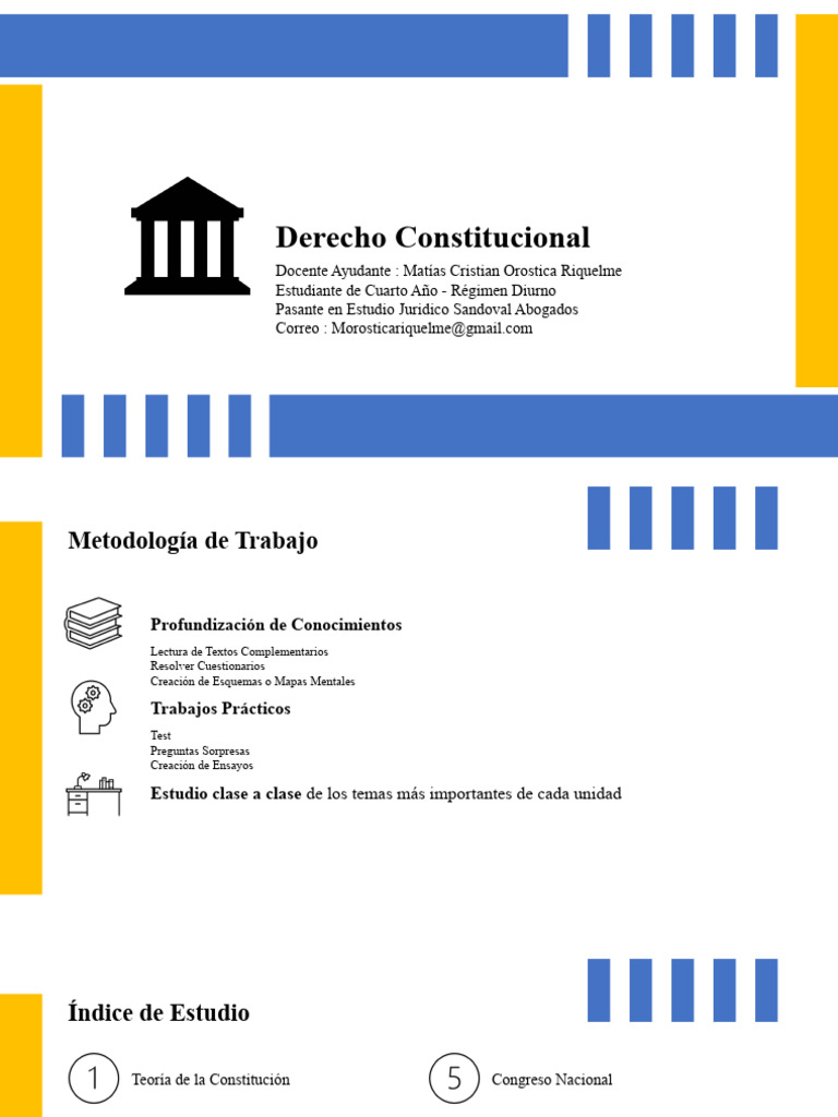Derecho Constitucional Organico Oficial | PDF | Constitución | Democracia