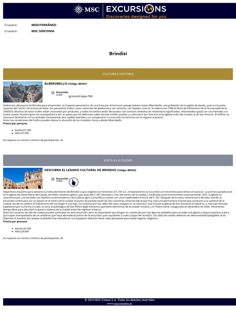1-EXCURSION-BRINDIS | PDF