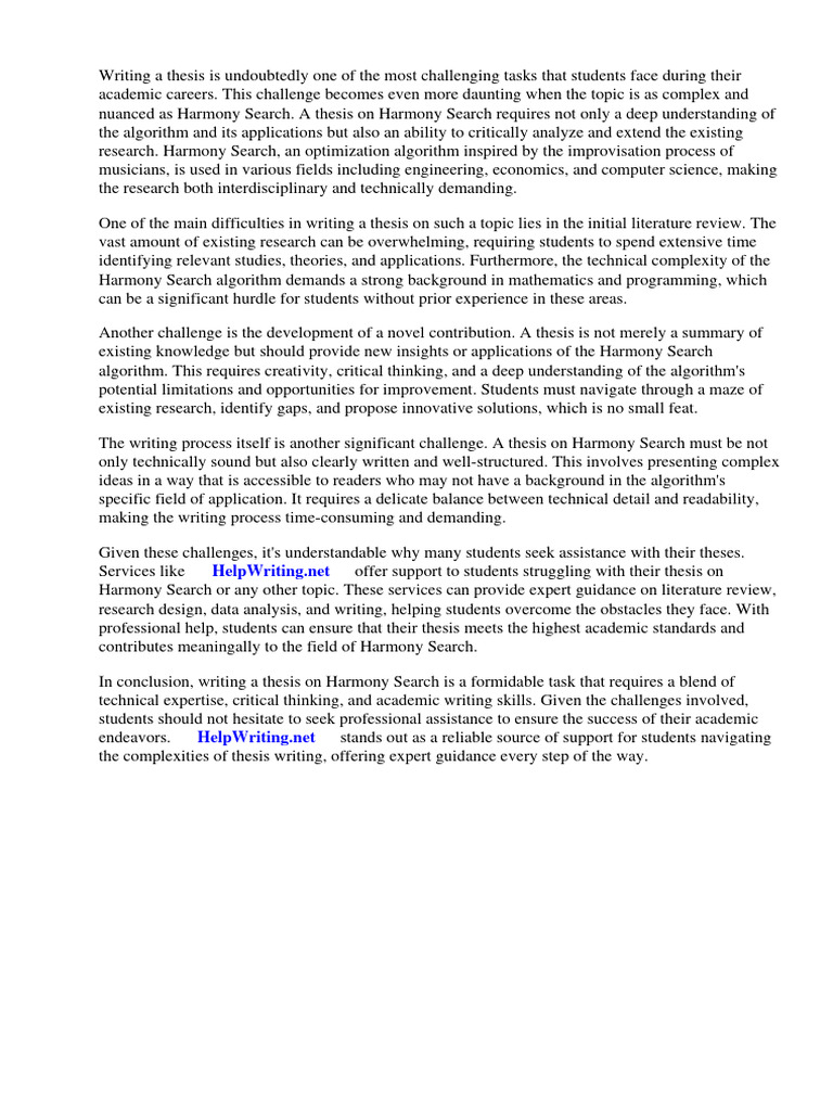 Harmony Search Thesis | Download Free PDF | Mathematical Optimization ... Harmony Search Thesis | Download Free PDF | Mathematical Optimization ...