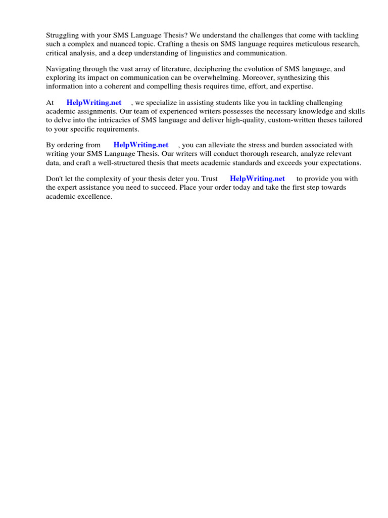 Sms Language Thesis | PDF | Code | Communication
