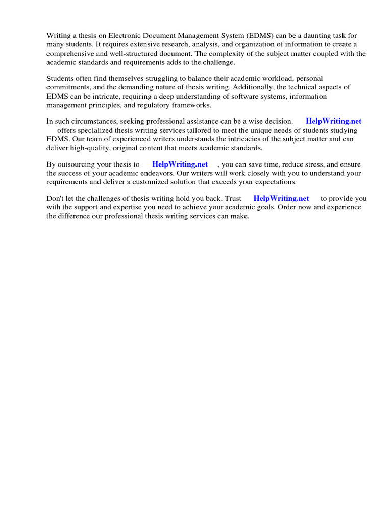 Thesis Electronic Document Management System | PDF | Records Management | Databases