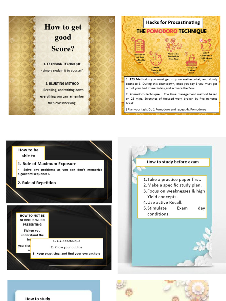 How To Get Good Score?: Hacks For Procastinating | PDF | Cognition ...