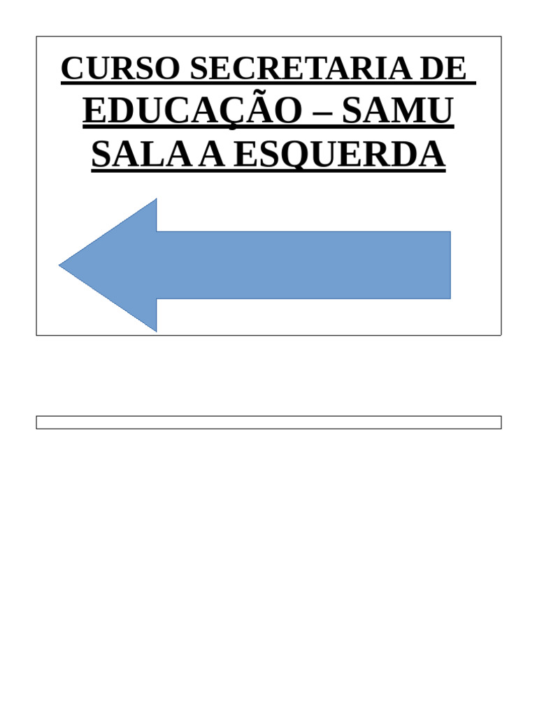 Cartaz Curso Samu | PDF