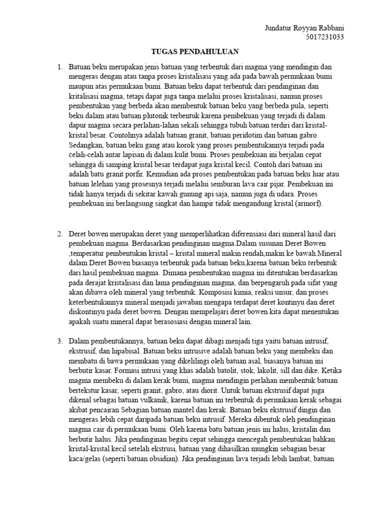 Geologi Fisik Jundatur Royyan Rabbani - A - TP08 | PDF