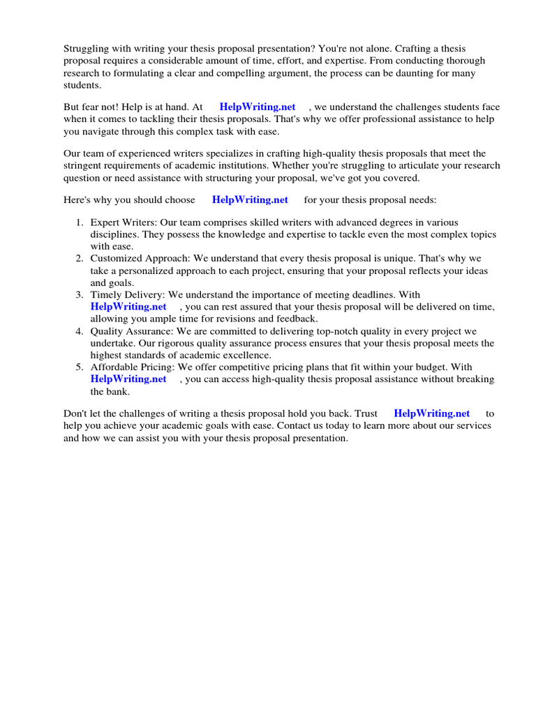 Example of Thesis Proposal Presentation | PDF | Thesis | Microsoft ...