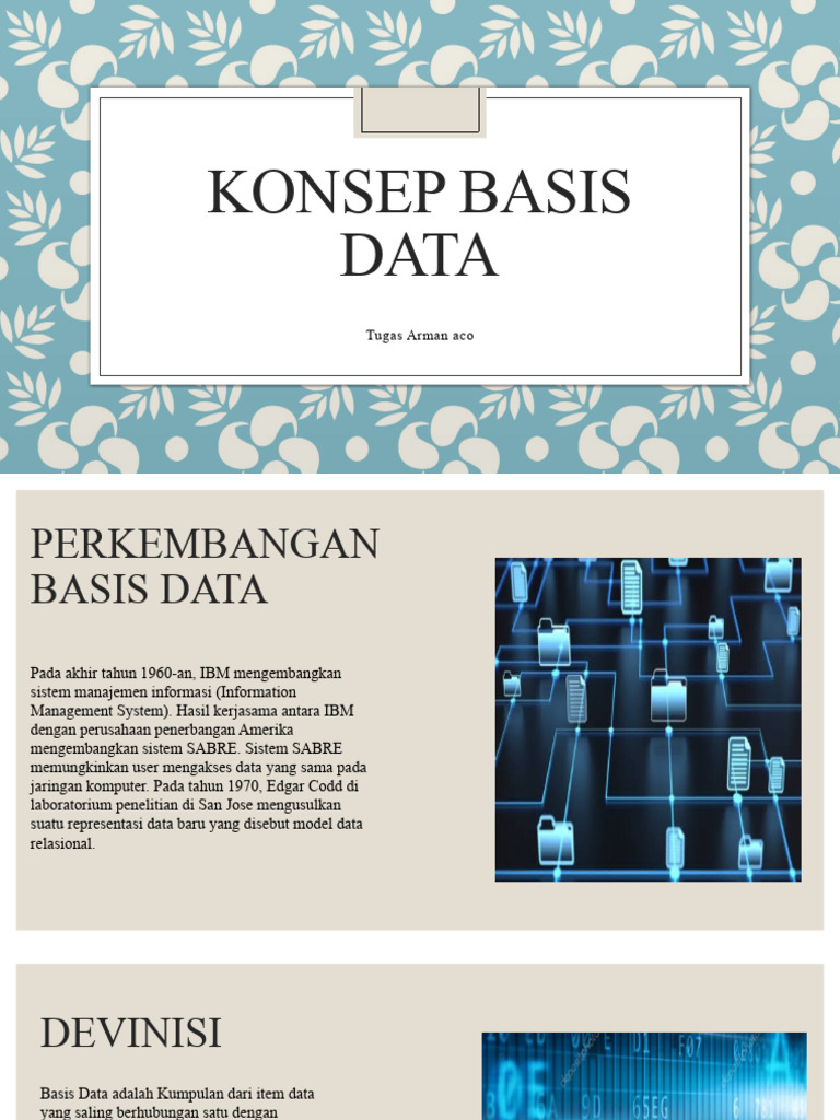 Presentasi Basis Data | PDF | Komputer