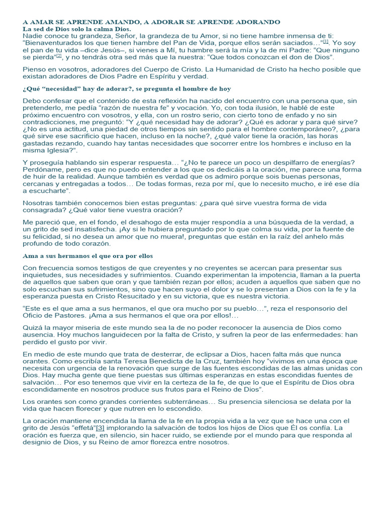 A Amar Se Aprende Amando | PDF | eucaristía | Oración