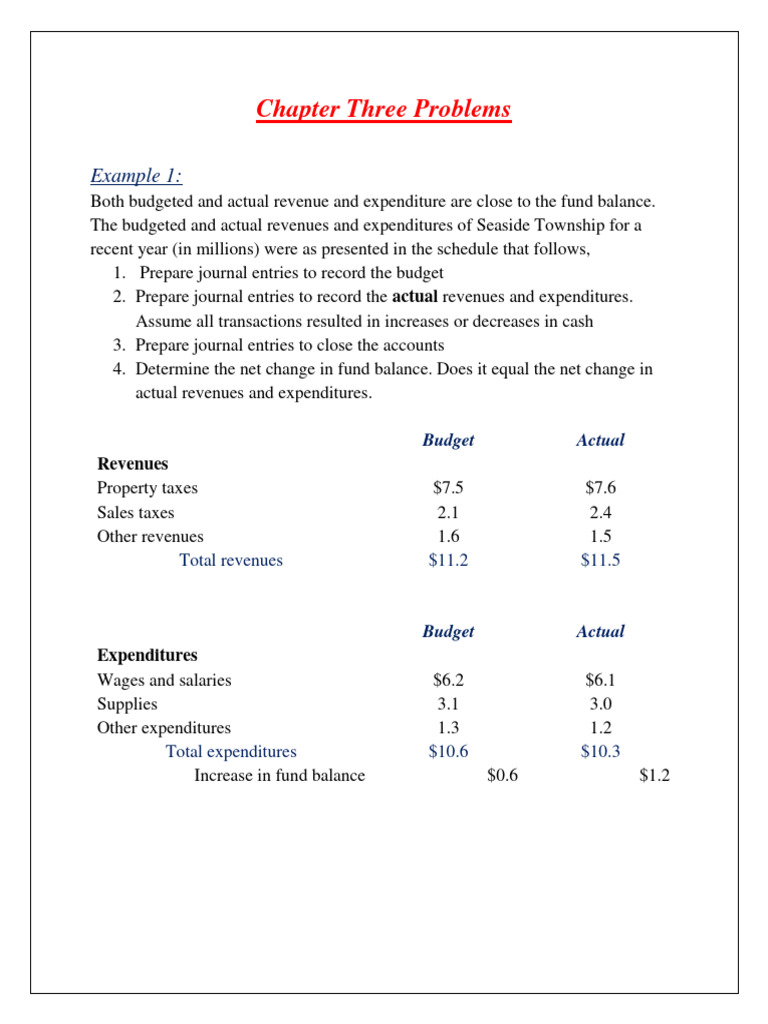 Chapter Three Problems | PDF | Taxes | Revenue