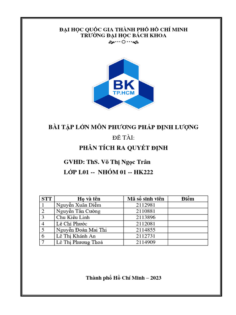 BTL-PPĐL L01 Nhom-01 | PDF