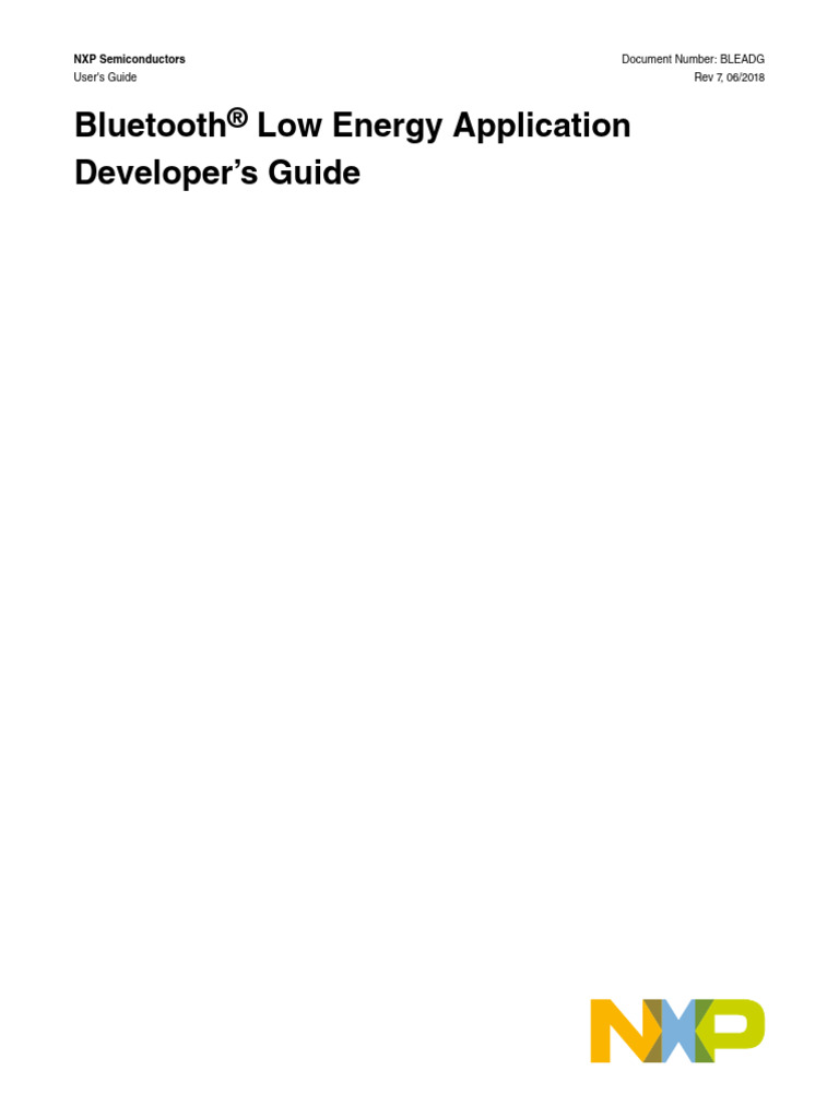 Bluetooth Low Energy Application Developer's Guide | PDF | Bluetooth | Computing