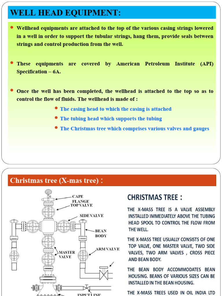 Wellhead Equipment and Christmas Tree Overview | PDF | Casing (Borehole ...