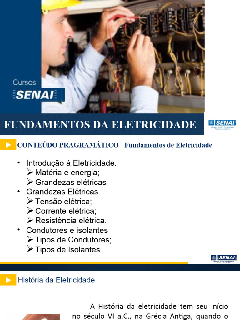 2 Eletricidade Basica Fundamentos De Eletricidade Pdf