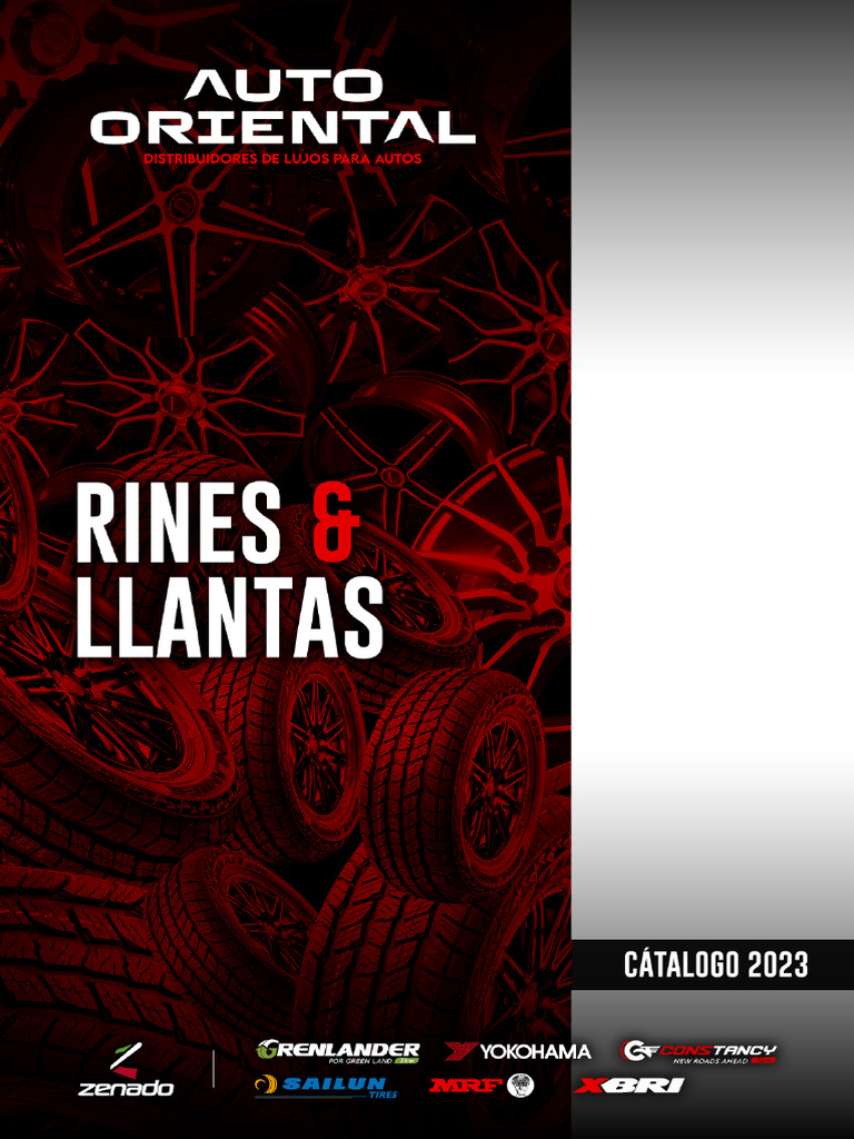 Catalogo Llantas Rines 2022 Completo | PDF