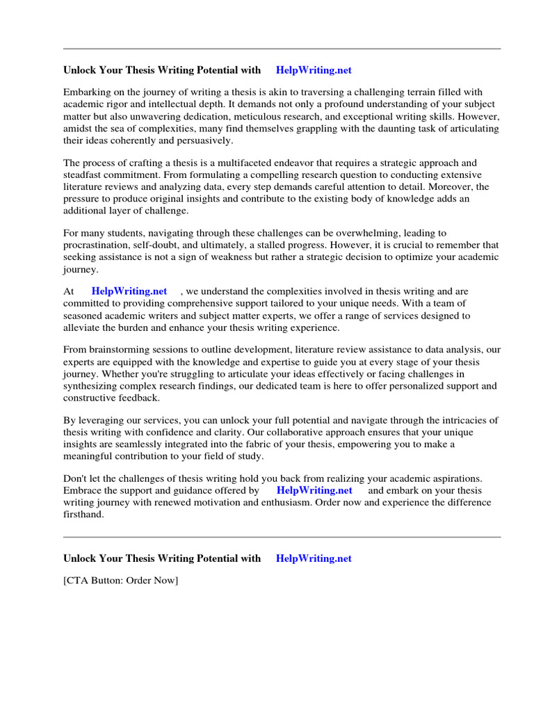 Writing Your Thesis Motivation | PDF | Motivation | Motivational