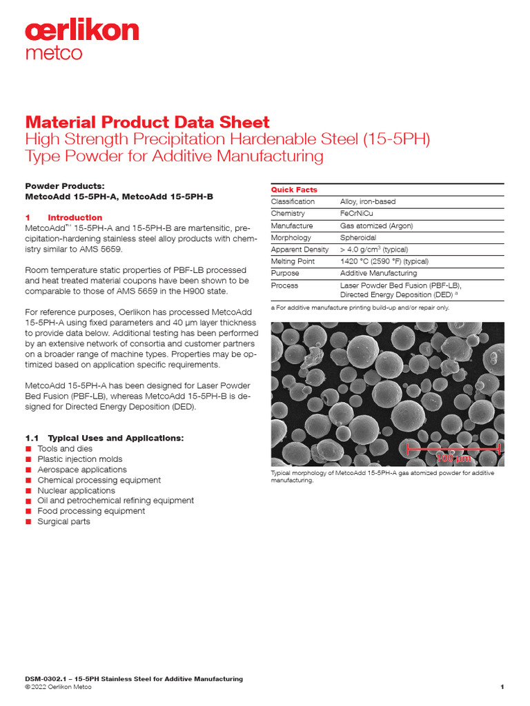 DSM-0302.1 Am 15-5PH SS | PDF | Steel | Physical Sciences