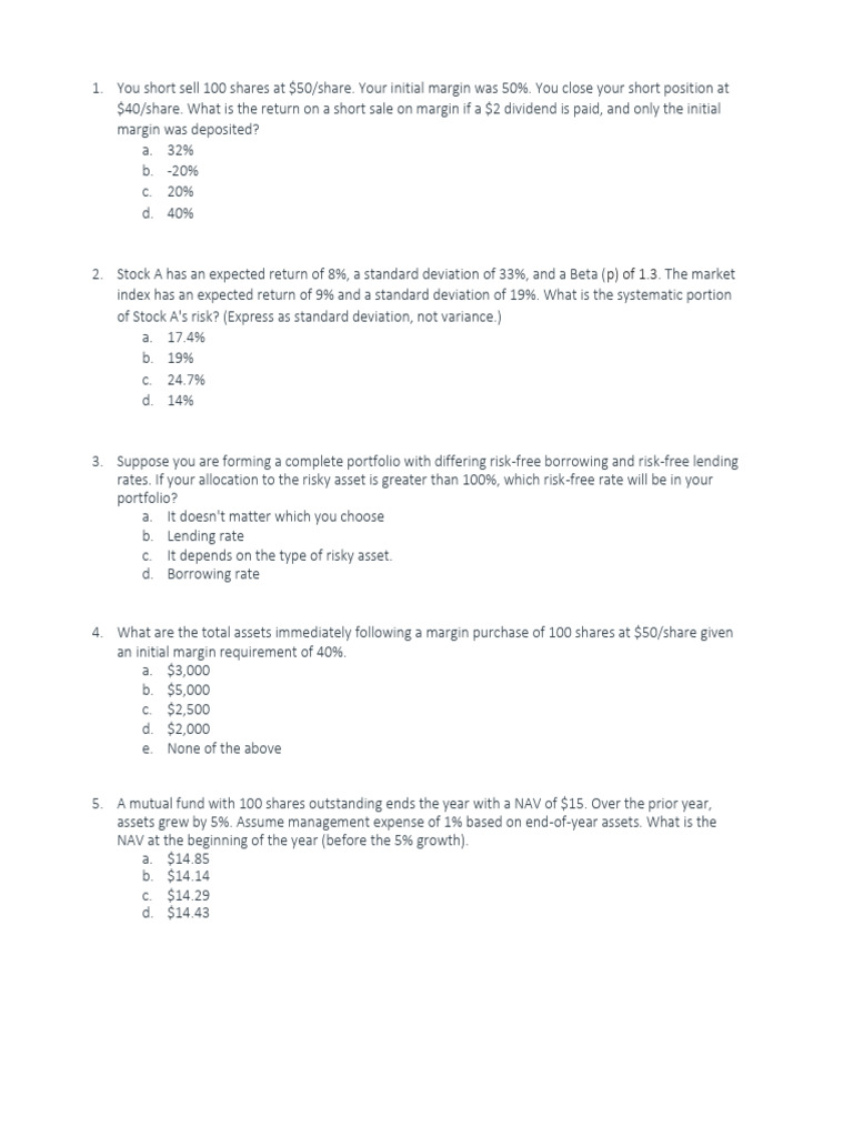 Financial Concepts and Investment Strategies | PDF | Modern Portfolio ...
