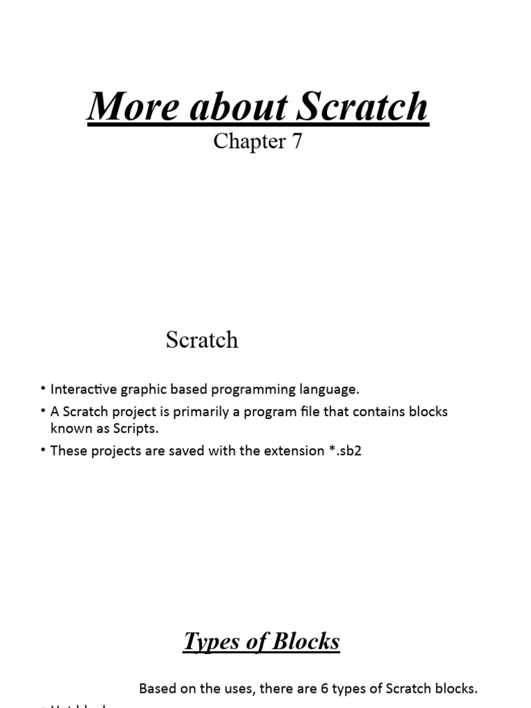 Lesson 7 More About Scratch Pdf Scratch Programming Language Control Flow