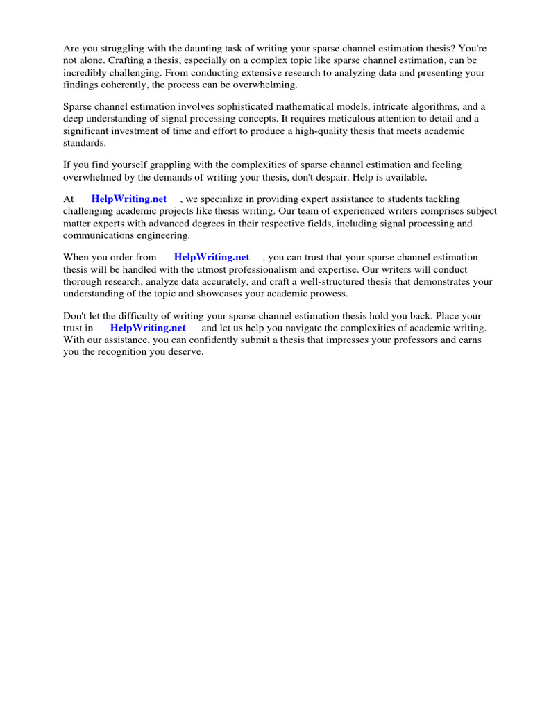 Sparse Channel Estimation Thesis | PDF | Orthogonal Frequency Division ... Sparse Channel Estimation Thesis | PDF | Orthogonal Frequency Division ...