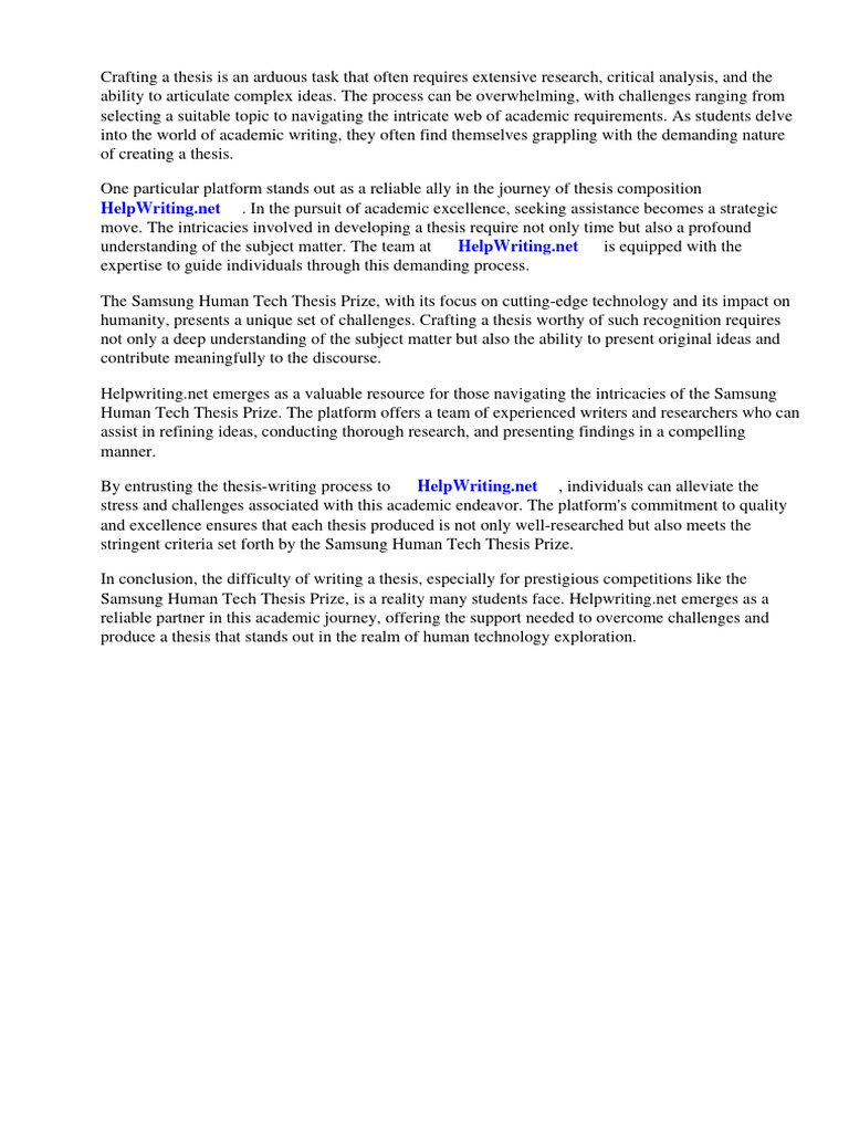 Samsung Human Tech Thesis Prize | PDF | Artificial Intelligence | Intelligence (AI) & Semantics