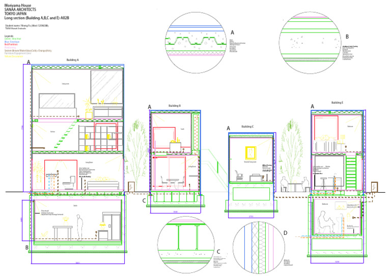 Moriyama House Floor Plan Details | PDF | Building Engineering | Home