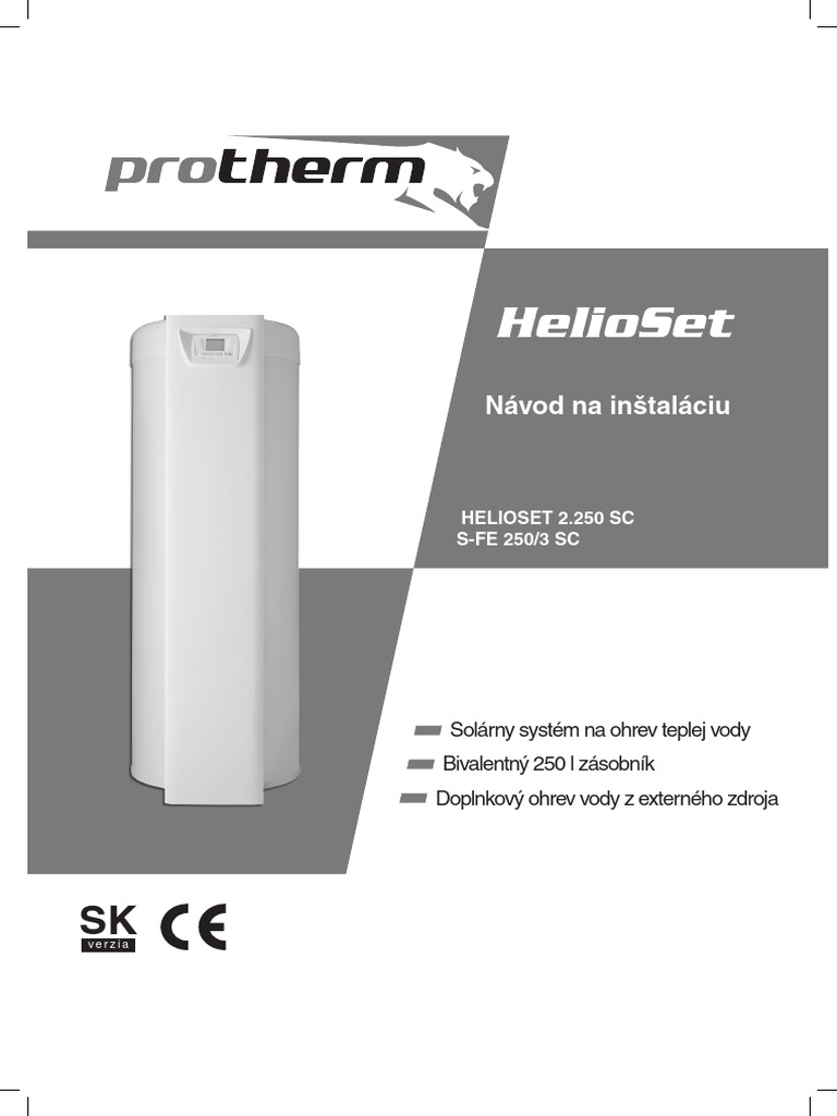 g856 Navod Na Instalaciu HelioSet | PDF