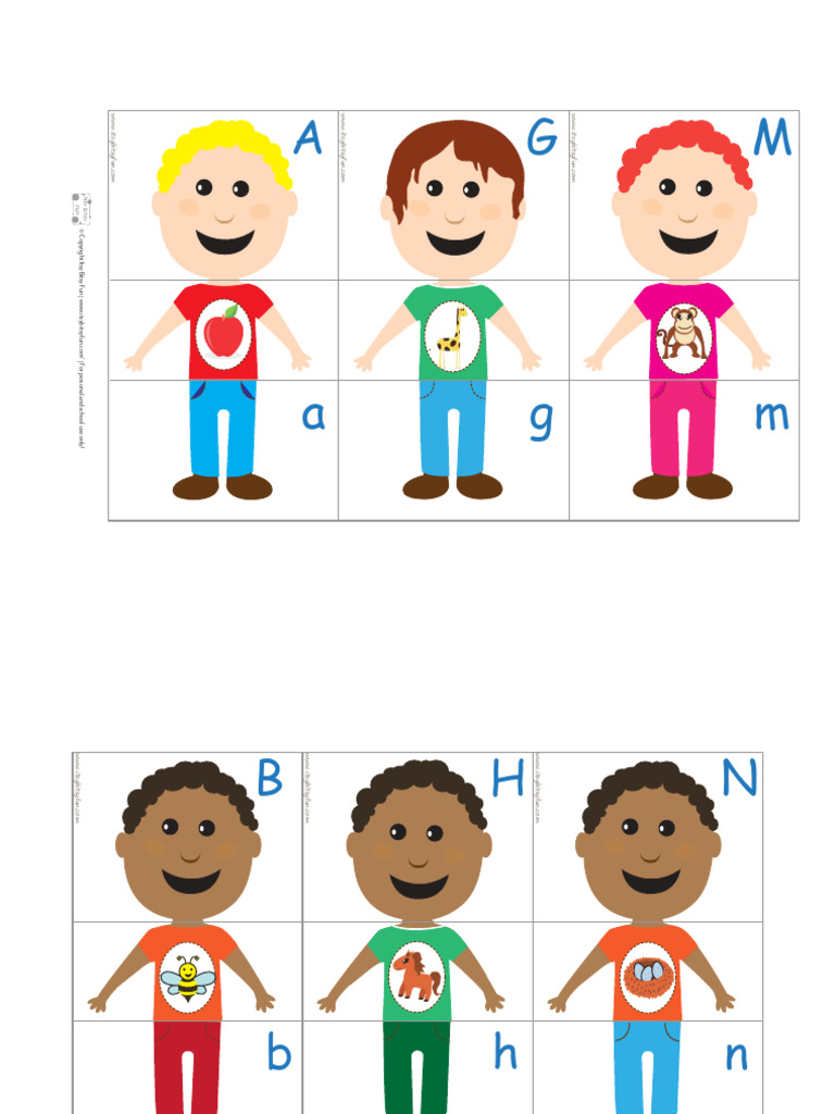 Alphabet Matching Puzzles | PDF