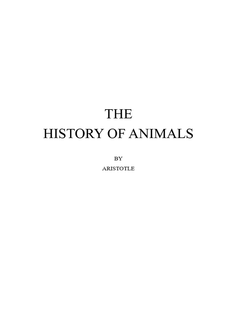 The History of Animals | PDF | Hand | Breathing