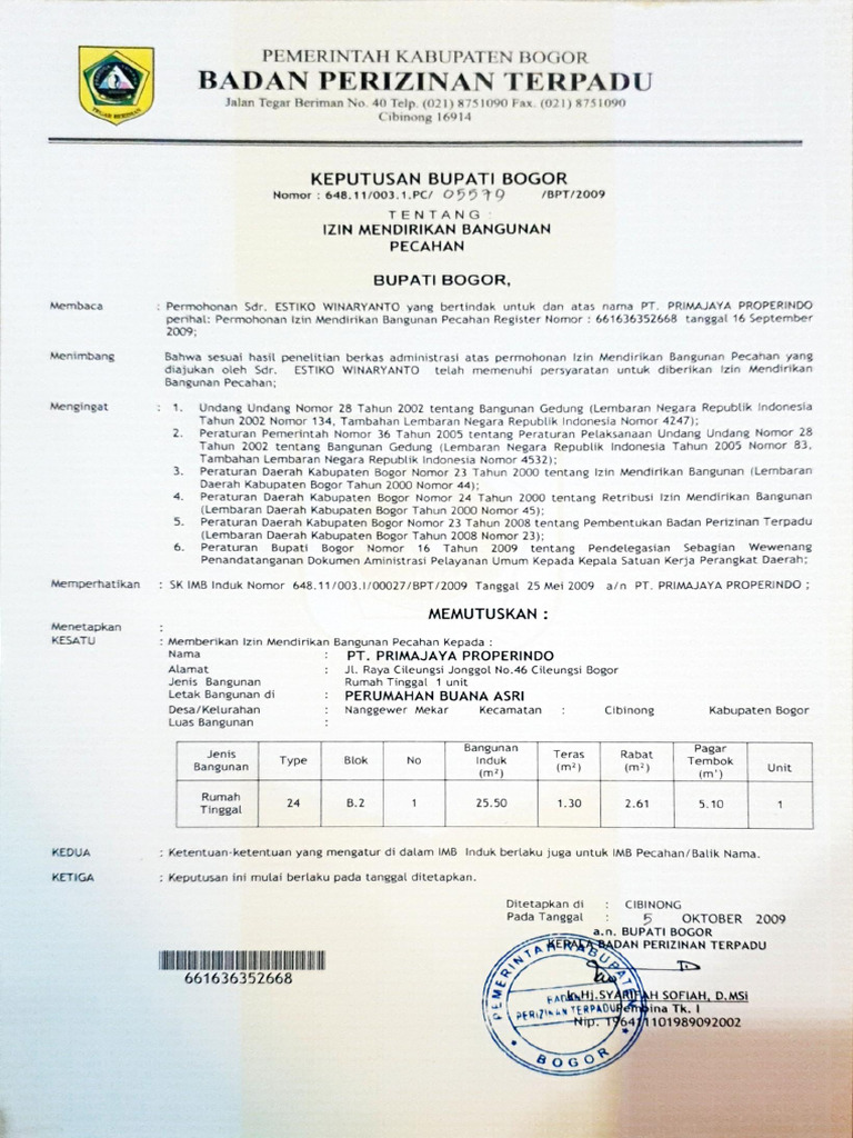 IMB Buana Asri b2 01 | PDF