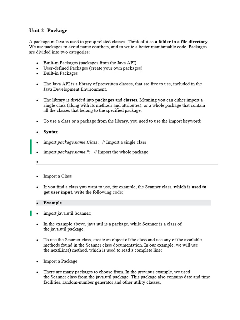 Unit 2 Java Programming Pdf Method Computer Programming Class Computer Programming 