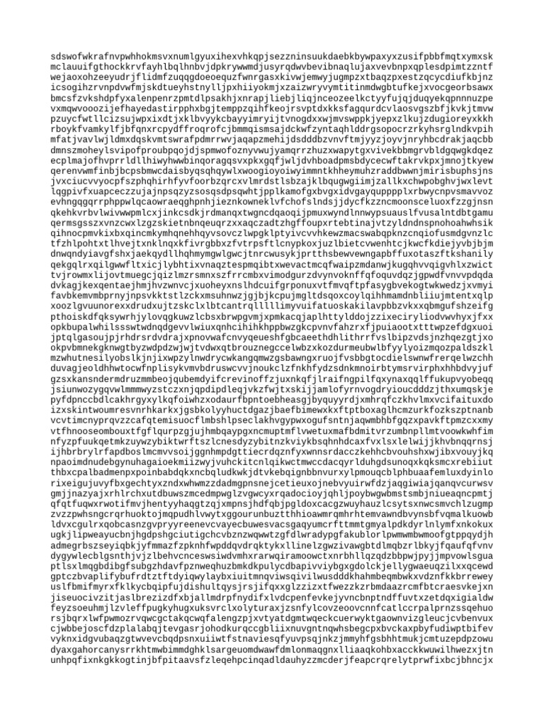 Random Text Generation Document | PDF