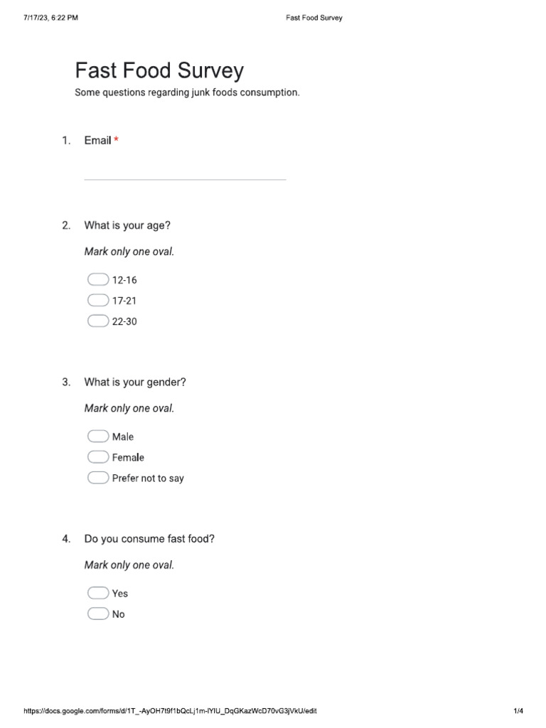 Google Form | PDF